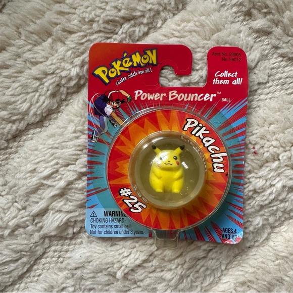 Pokemon | Toys | Vintage Pokmon Power Bouncer Ball Pikachu 25 Nib ...